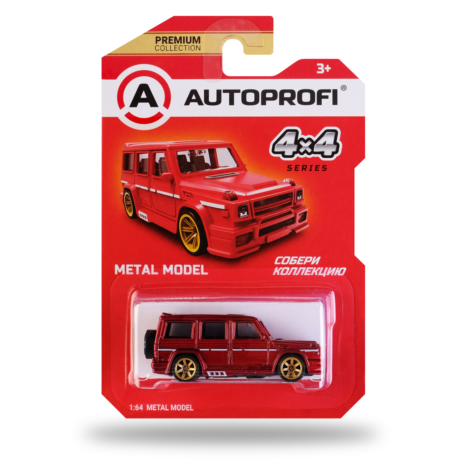 Машинка коллекционная 1:64 4X4 Гелендваген красный (AUTOPROFI) — купить ...