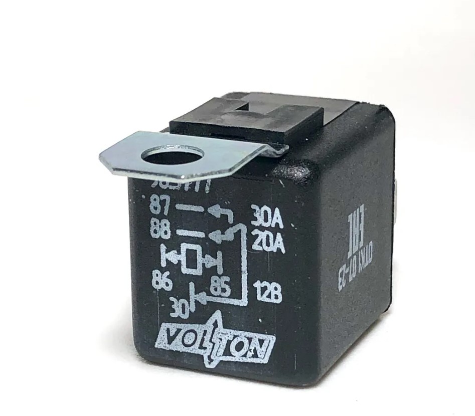 Реле малогабаритное 12V 20/30А 5-контактное c кронштейном (АВАР) 75. ...